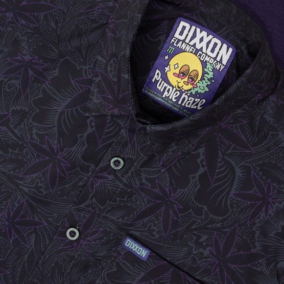 DIXXON | Shirts | Dixxon Flannel The Purple Haze Mens Short Sleeve ...